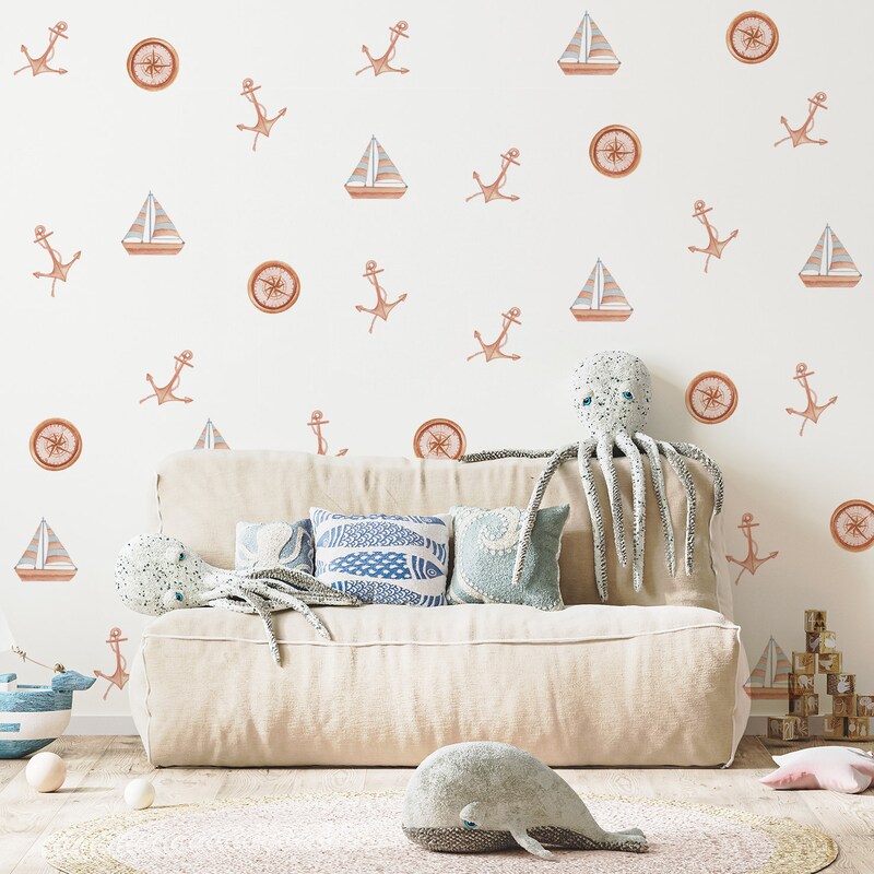 Boat Wall Decal - Etsy
