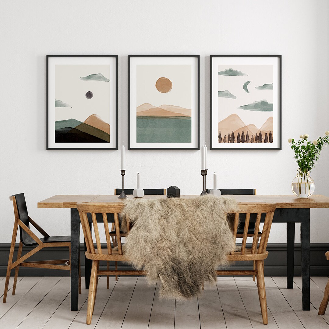 Boho Poster Set, Set of 3 Boho Prints, Set of Posters, Nature Poster ...