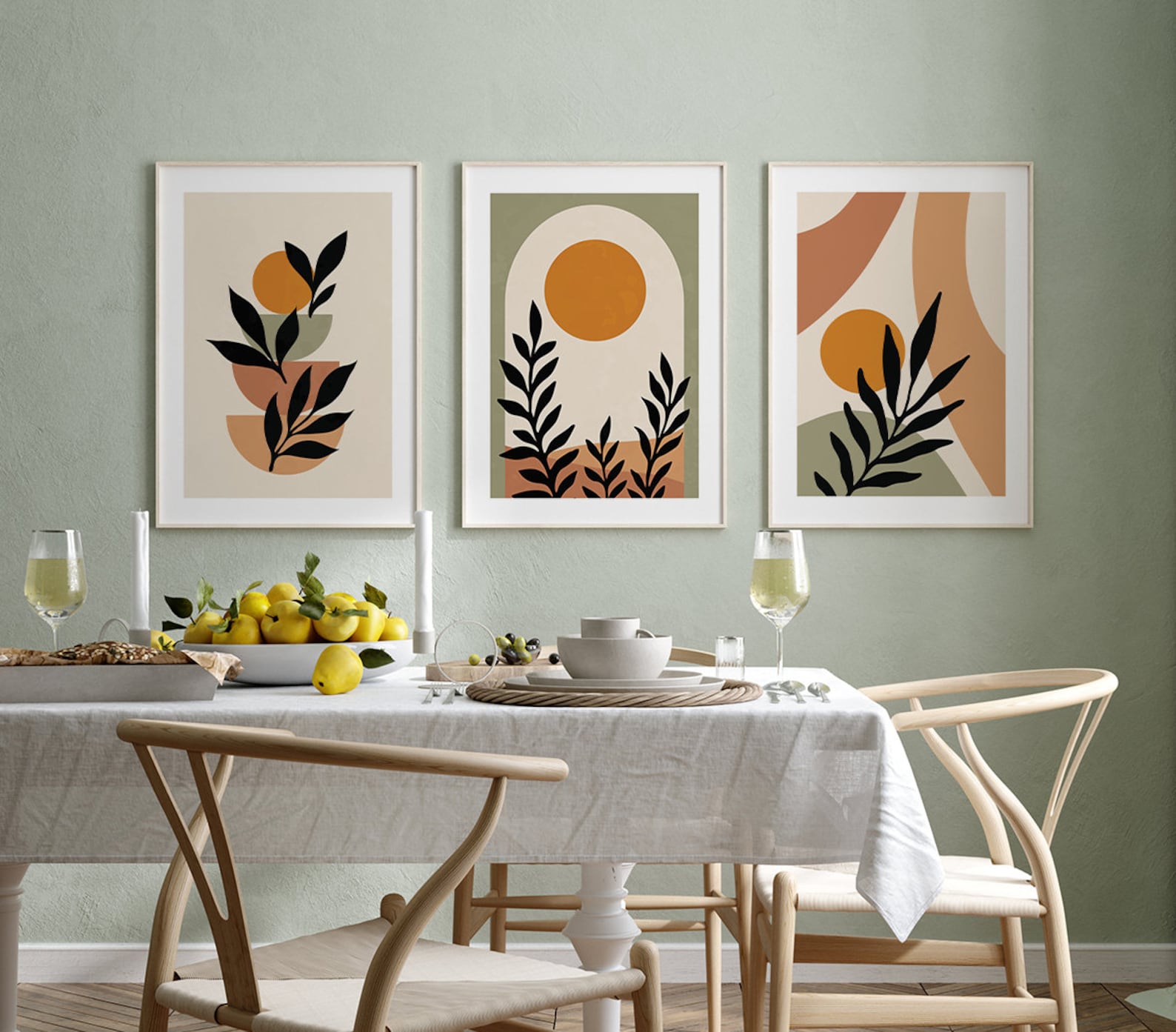 Boho Poster Set Set of 3 Boho Prints Set of Posters Nature - Etsy