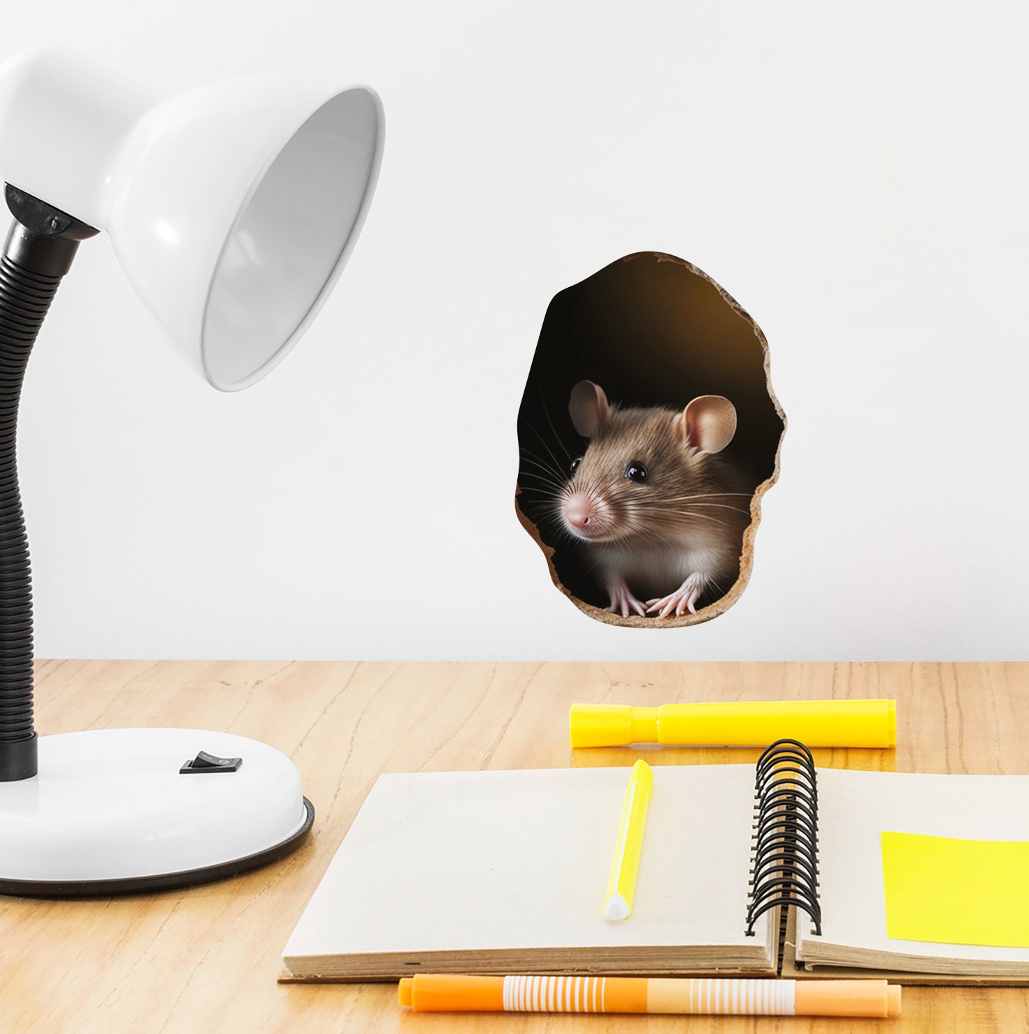 3D Mouse Hole Sticker: Realistic Skirting Board Wall Decal - Etsy