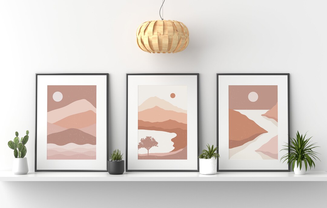 Boho Poster Set, Set of 3 Boho Prints, Set of Posters, Nature Poster ...