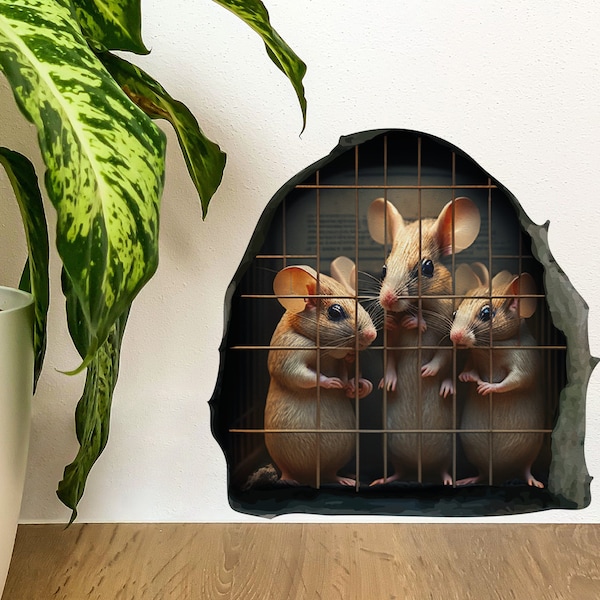 Mouse Hole Decal - Etsy