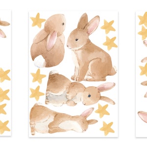 Rabbits Wall Stickers, Bunny Wall Decal, Kids Room Wall Decal, Kids ...