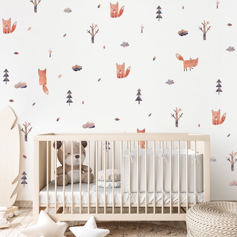 Fox Wall Decal - Etsy