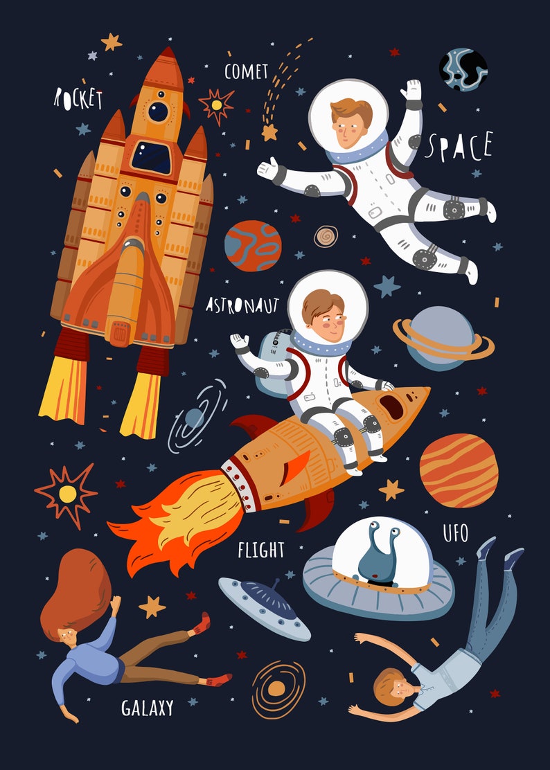Cosmic Poster Set Set of 3 Cosmic Prints Set of Posters - Etsy