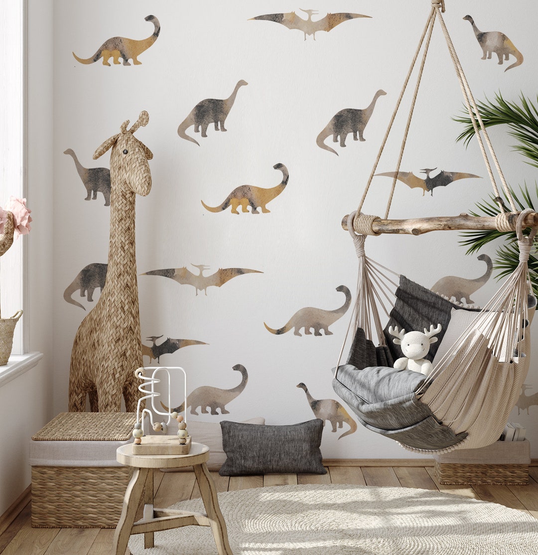 Dinosaurs Wall Stickers, Dinosaurs Wall Decal, Kids Room Wall Decal ...