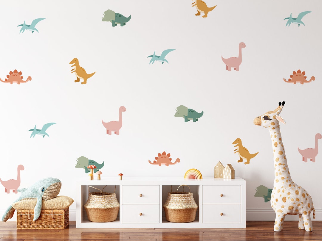 Dinosaurs Wall Stickers, Dinosaurs Wall Decal, Kids Room Wall Decal ...