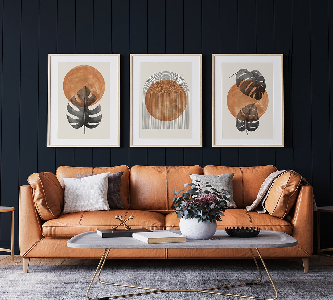 Boho Poster Set, Set of 3 Boho Prints, Set of Posters, Flower Print ...