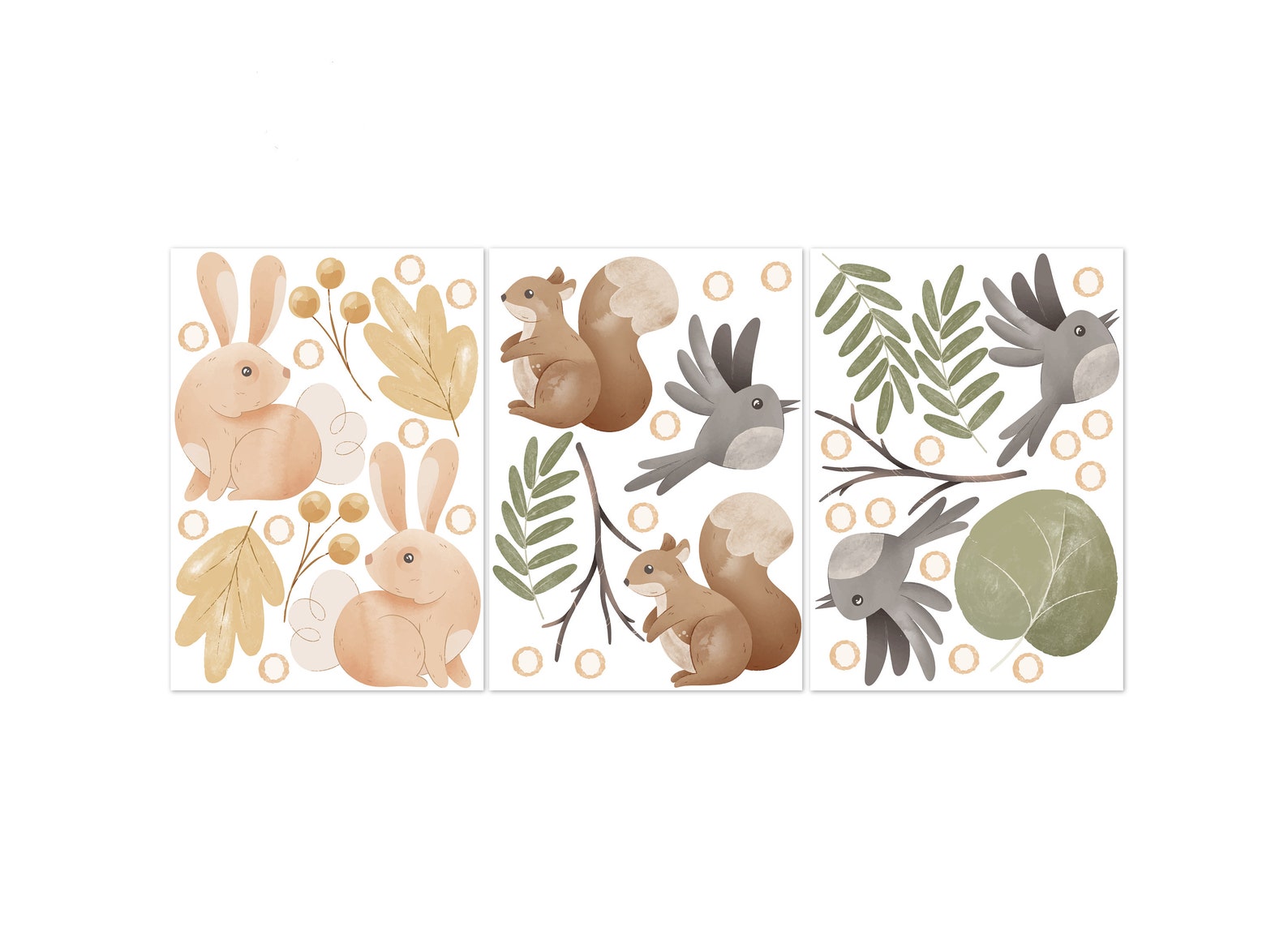 Animals Wall Stickers Wild Animals Wall Decal Kids Room - Etsy