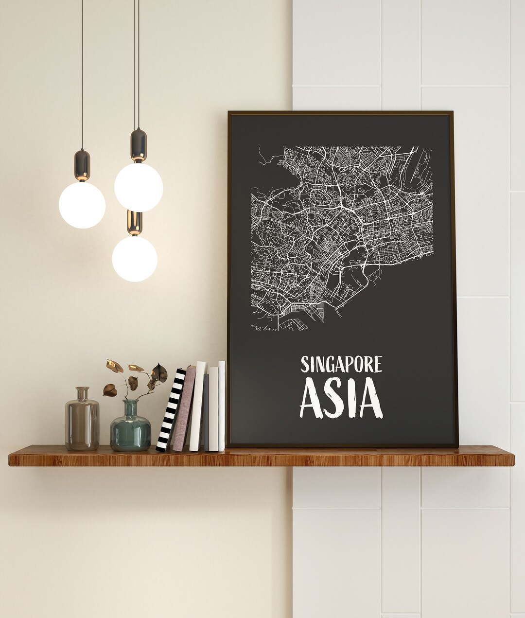 Singapore Map Poster, Singapore Map Print, City Map Poster, City Map ...