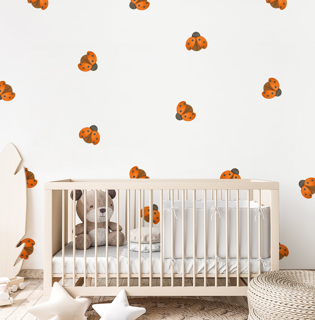 Ladybug Wall Decals: Kids Room Decor, Easy Application - Etsy