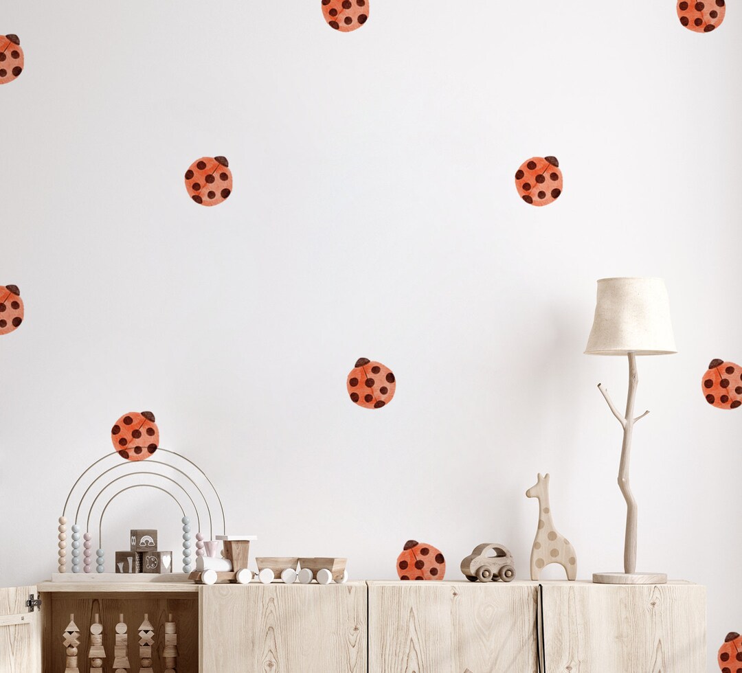 Ladybug Wall Stickers, Ladybird Wall Decal, Ladybirds Wall Stickers ...