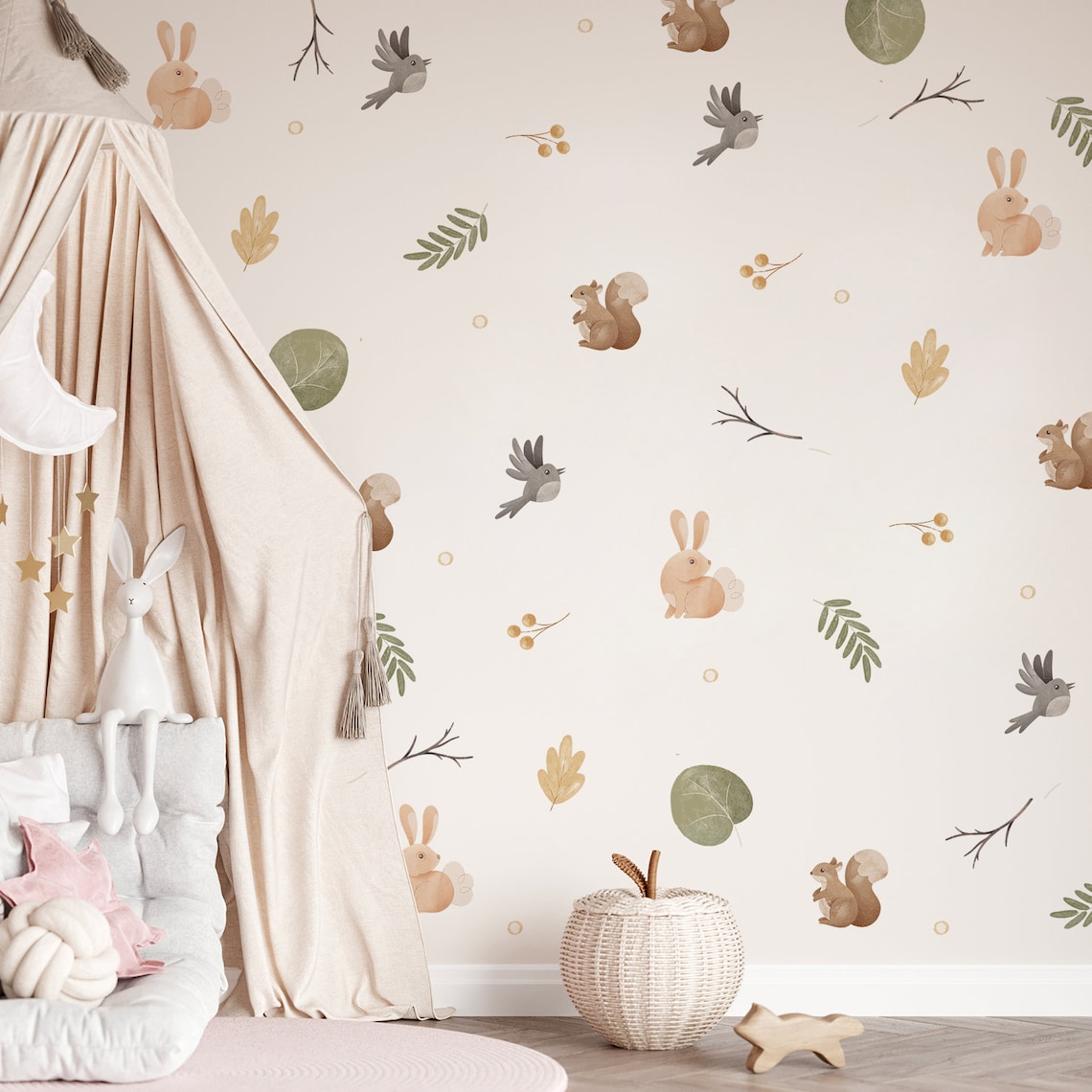 Animals Wall Stickers Wild Animals Wall Decal Kids Room - Etsy