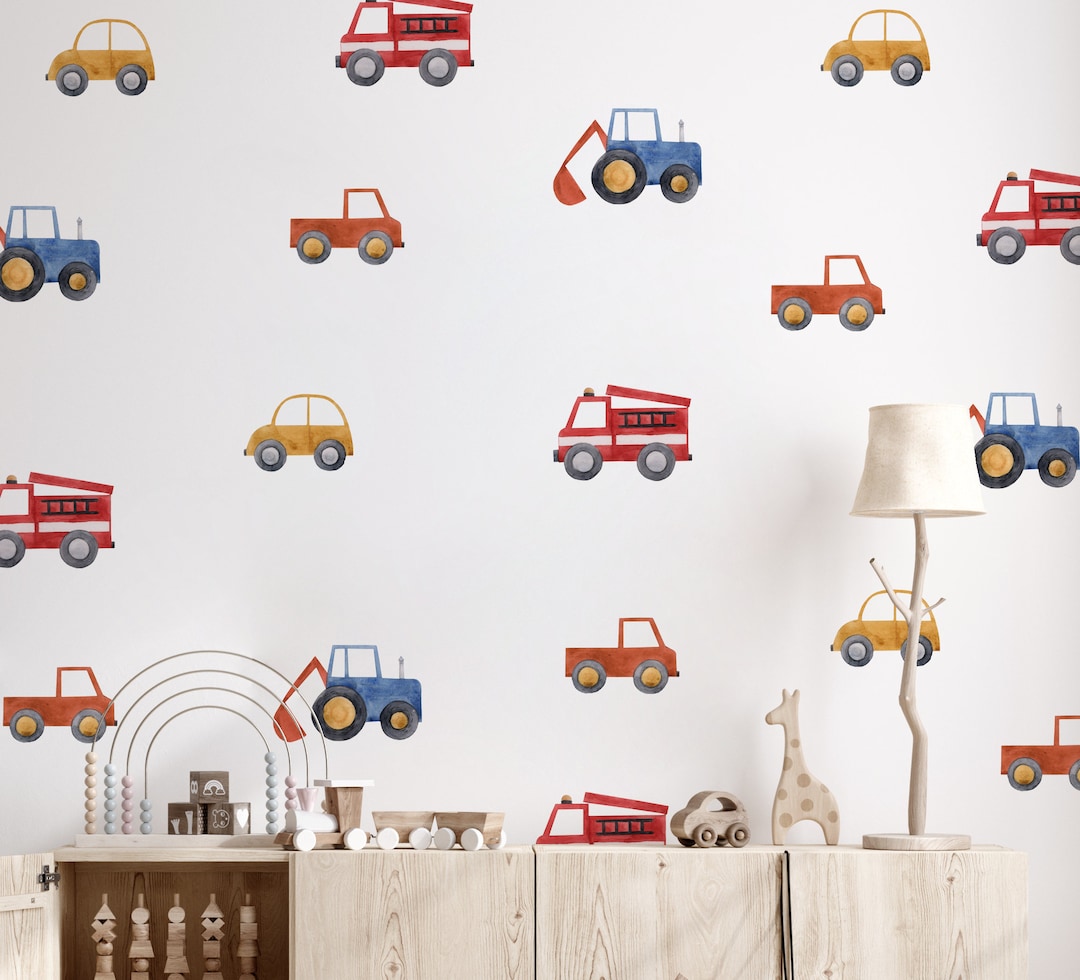 Cars Wall Stickers, Cars Wall Decal, Kids Room Wall Decal, Kids Room ...