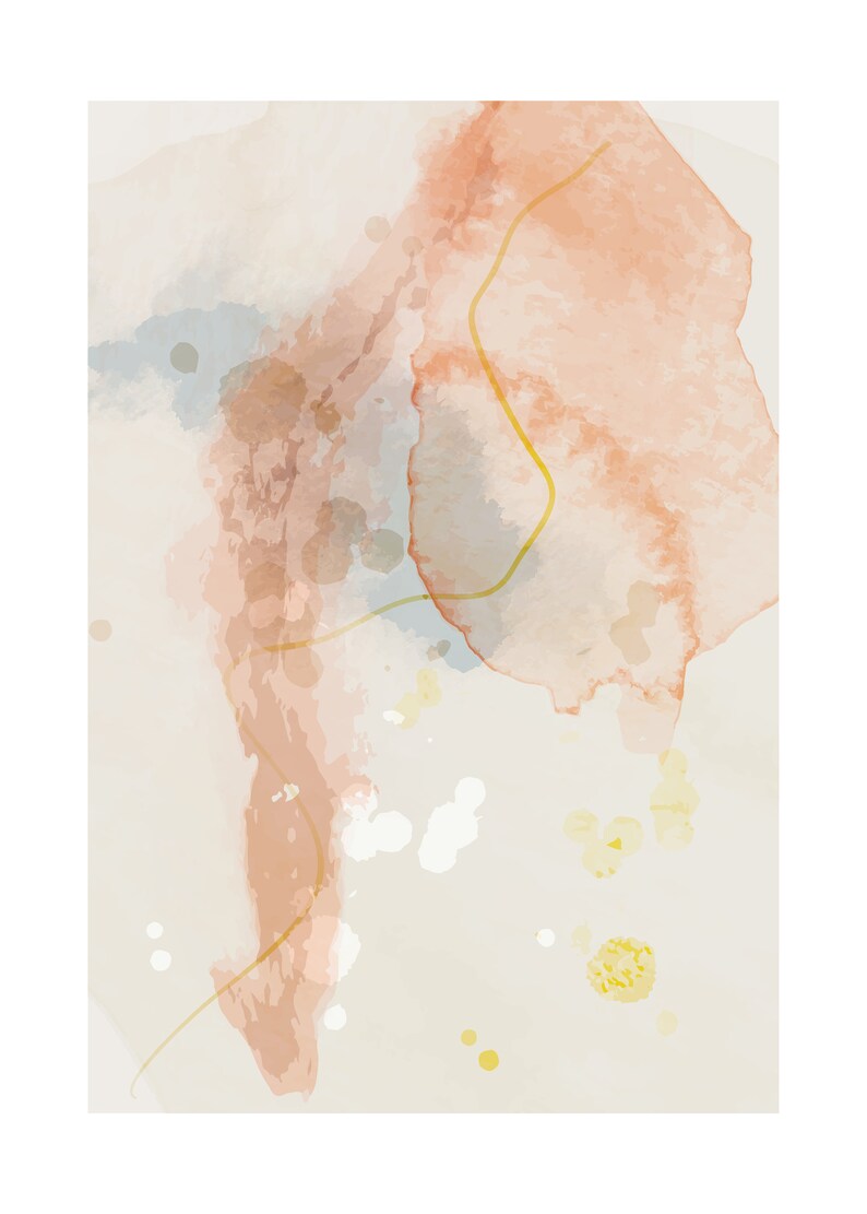 Poster Set Abstract Room Decor Set of 3 Prints Wall - Etsy