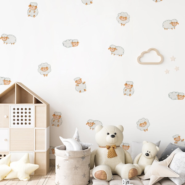 Sheep Wall Decal - Etsy