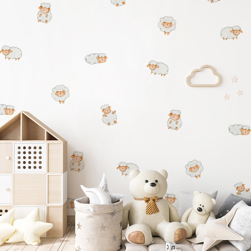Sheep Wall Decal - Etsy