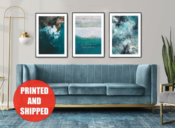 Poster Set Sea Set of 3 Prints Ocean Art Wall Decor Sea - Etsy