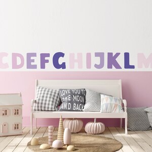 Alphabet Wall Decals: Large Colorful ABC Stickers, Homeschool Decor - Etsy