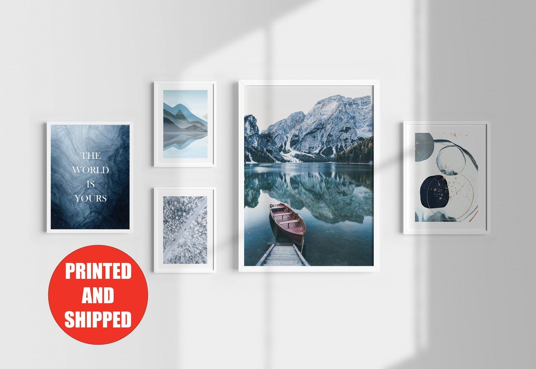 Poster Set Nature, Set of 5 Prints, Nature Art Print, Wall Decor ...