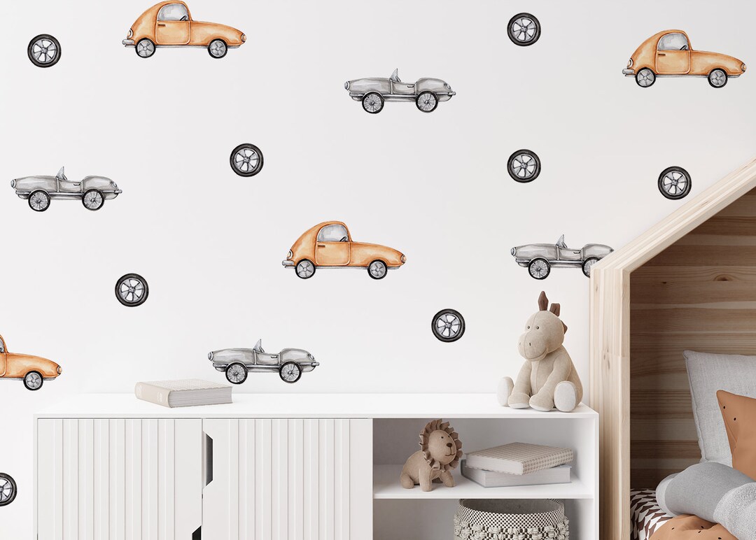 Cars Wall Stickers, Cars Wall Decal, Kids Room Wall Decal, Kids Room ...