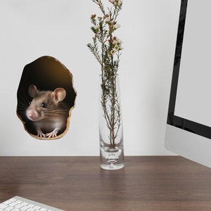 3D Mouse Hole Sticker: Realistic Skirting Board Wall Decal - Etsy