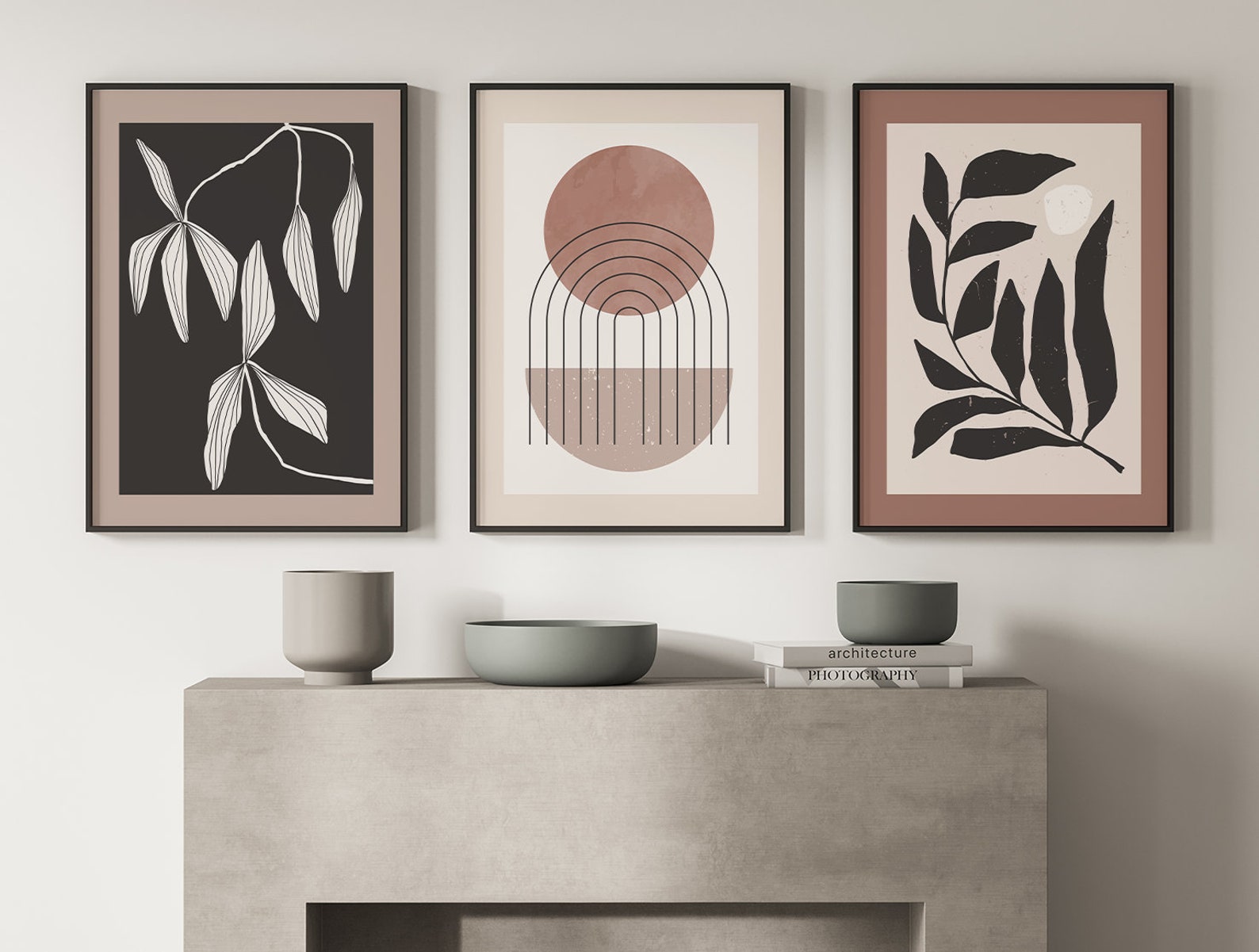 Boho Poster Set Set of 3 Boho Prints Set of Posters Nature - Etsy