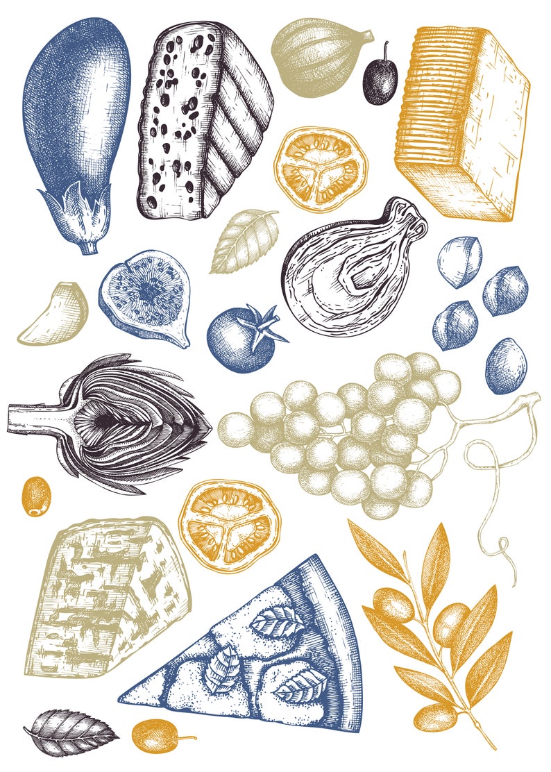 Kitchen Poster Set Kitchen Decor Set of 3 Prints Wall - Etsy