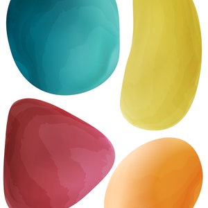 Large Set Wall Decals, Shapes Wall Sticker, Large Shapes Wall Decal ...