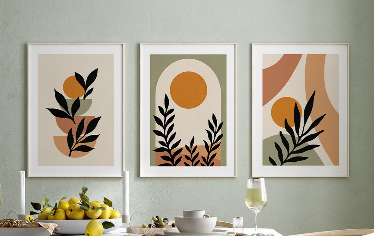 Boho Poster Set Set of 3 Boho Prints Set of Posters Nature - Etsy