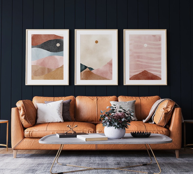 Boho Poster Set Set of 3 Boho Prints Set of Posters Nature - Etsy