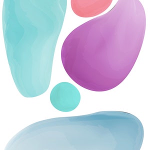 Large Set Wall Decals, Shapes Wall Sticker, Large Shapes Wall Decal ...