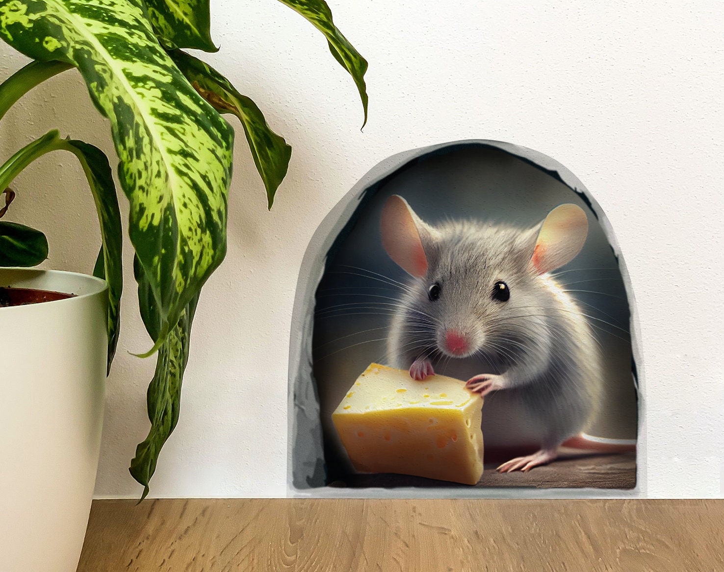 Mouse Hole Wall Decal