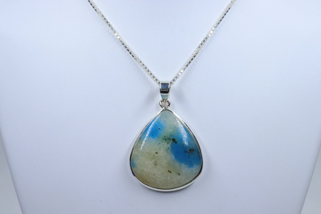 Transparent K2 Sterling Silver Necklace, Natural Transparent K2 Pendant ...