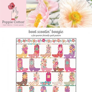 Poppie Cotton Boot Scootin Boogie Quilt Paper Pattern - Etsy