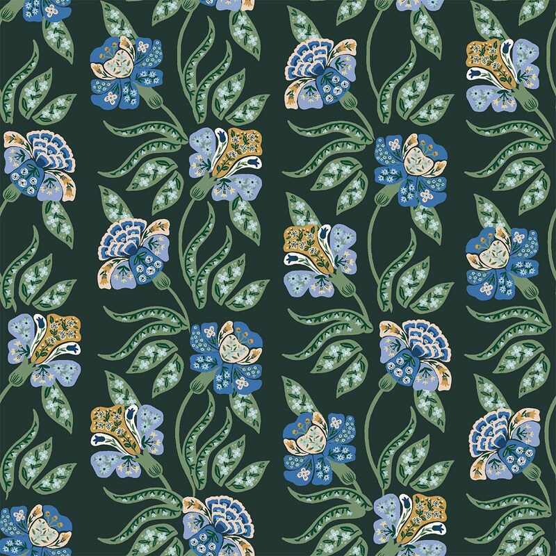 Rifle Paper Dahlia Fabric - Etsy