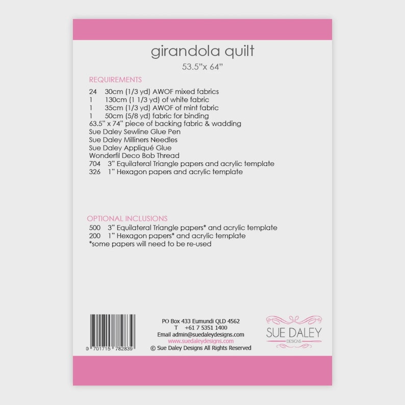 Sue Daley - Girandola Quilt Pattern Set - Etsy