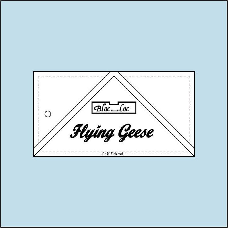 Bloc Loc - Flying Geese Ruler - 4" X 8" - Etsy