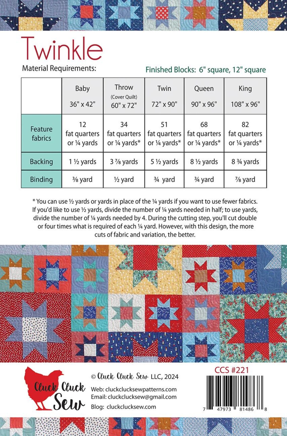 Cluck Cluck Sew - Twinkle - Paper Pattern - Etsy