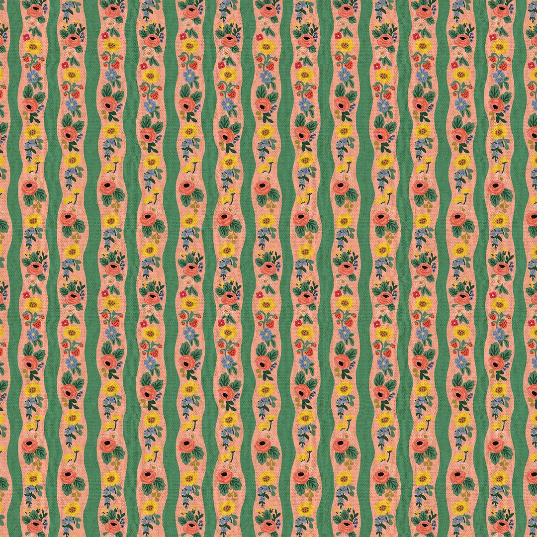 Rifle Paper Co. - Orchard - Climbing Roses - Blush Canvas Fabric-sold ...