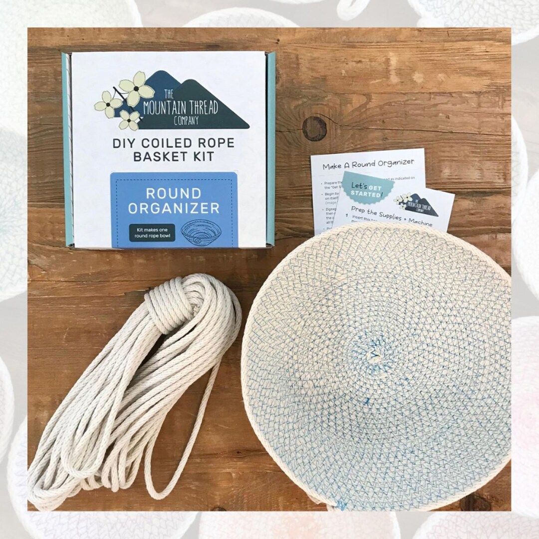 Mountain Thread Co. - Coiled Rope Basket Kit - Round Organizer - Etsy