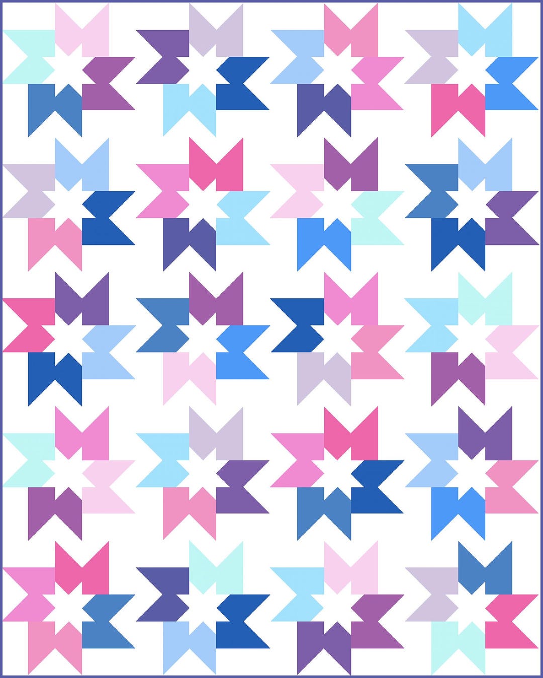Modernly Morgan - Cosmic Crush Quilt - Paper Pattern - Etsy