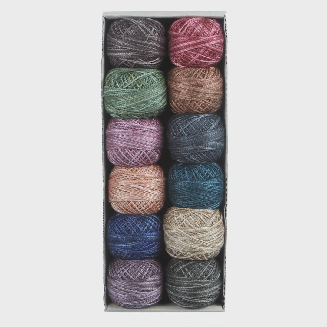 Valdani - Variegated Pearl Cotton Thread Sz8 73yd Heirloom Collection ...