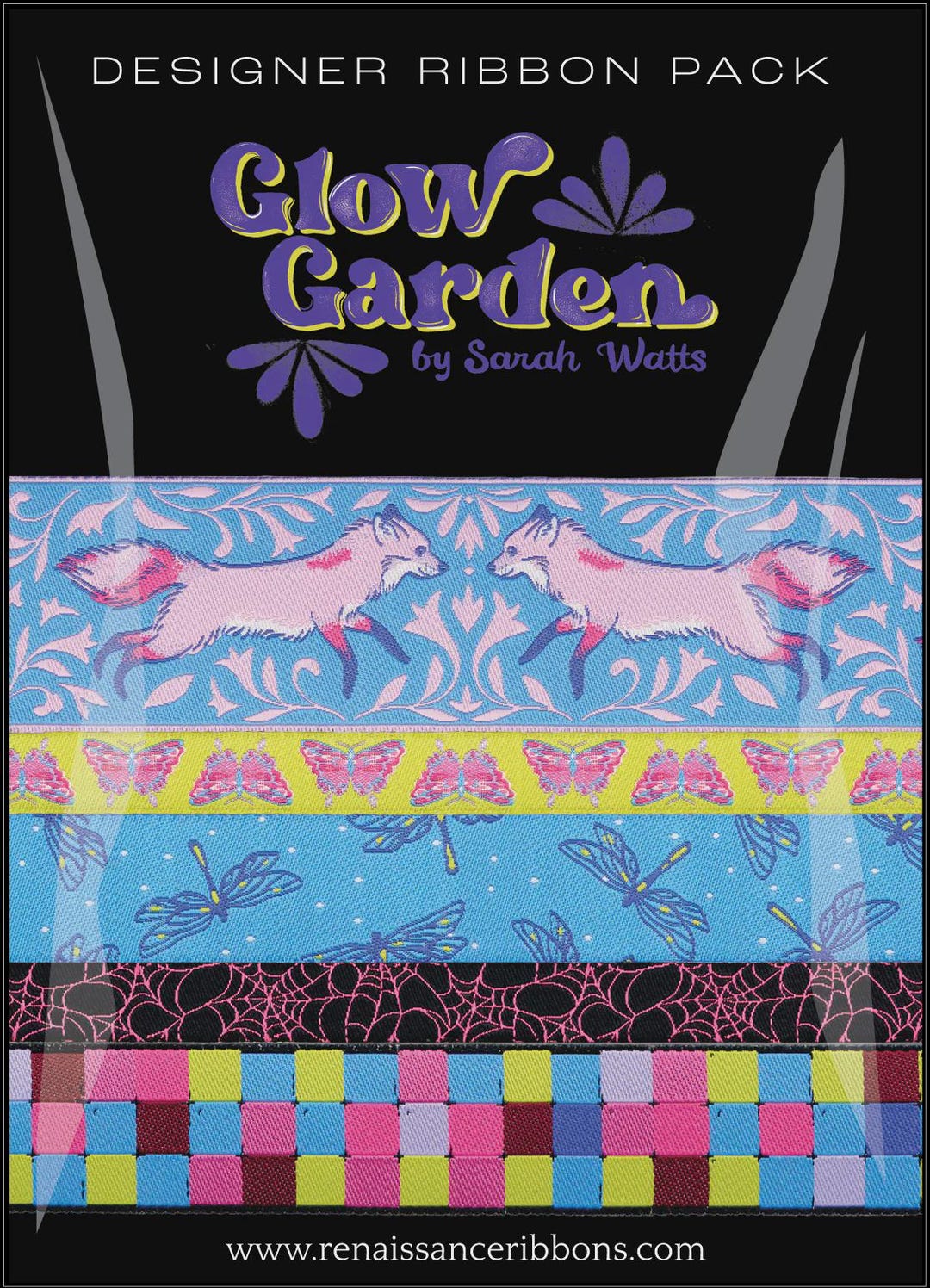 Renaissance Ribbons - Ruby Star Society Glow Garden Ribbon Pack - Etsy