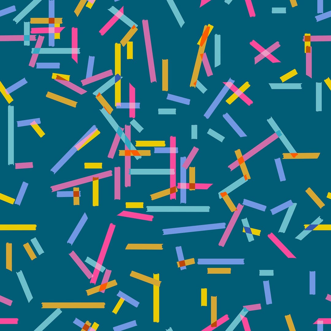 Ruby Star Society - Washi Plus - Washi Teal Fabric-sold by the Half ...