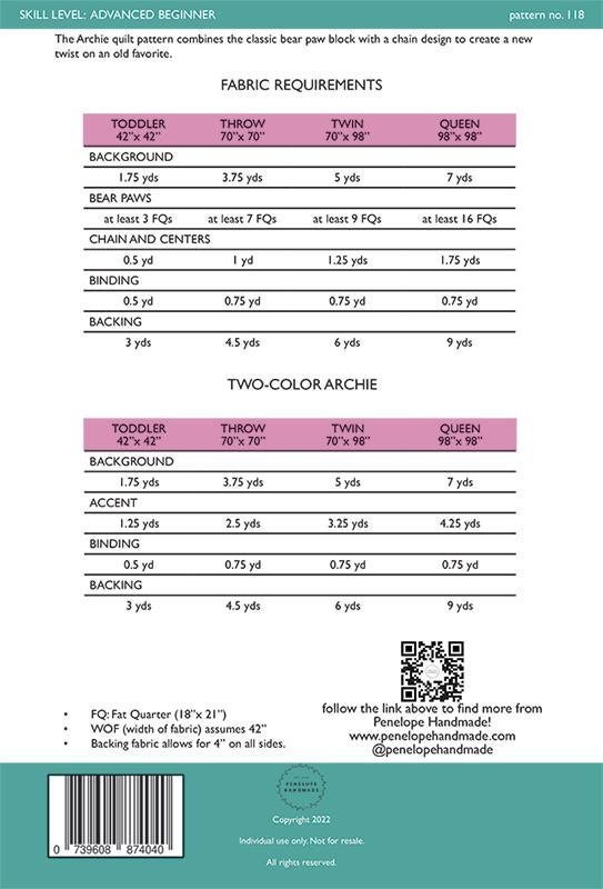 Penelope Handmade - Archie - Paper Pattern - Etsy