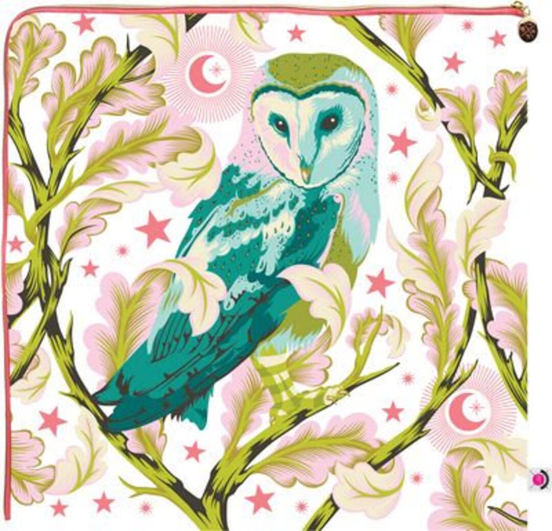 Tula Pink - Night Owl XL Corner Zip Project Bag - Etsy