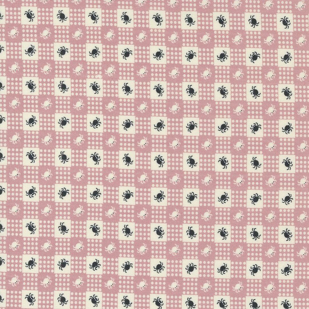Moda - Owl O Ween - Spider Gingham Spell Fabric-sold by the Half Yard ...