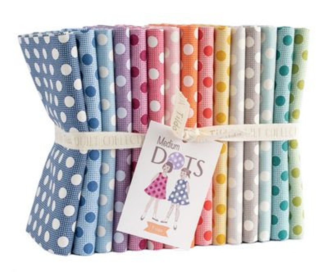 Tilda - Medium Dots Fat Quarter Bundle - Etsy