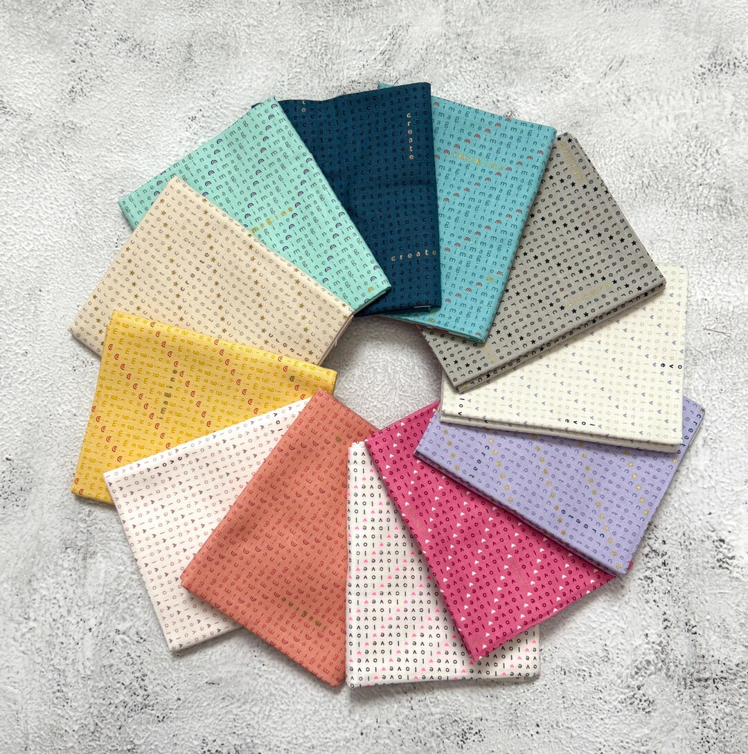 Cotton + Steel - Wordplay - Fat Quarter Bundle - Etsy